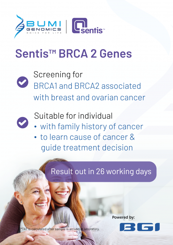 Sentis™ BRCA 2 GENES – Bumi Genomics