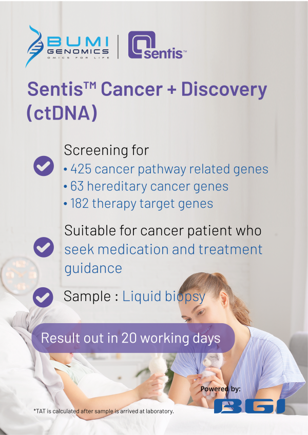 Sentis™ CANCER + DISOVERY (CTDNA) – Bumi Genomics