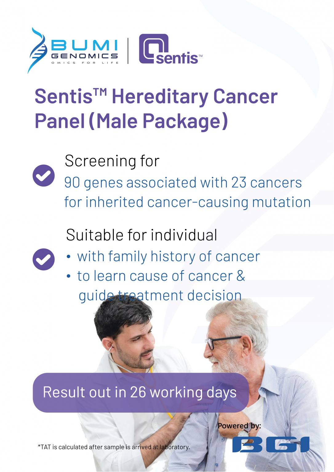Sentis™ HEREDITARY CANCER PANEL (MALE PACKAGE) – Bumi Genomics
