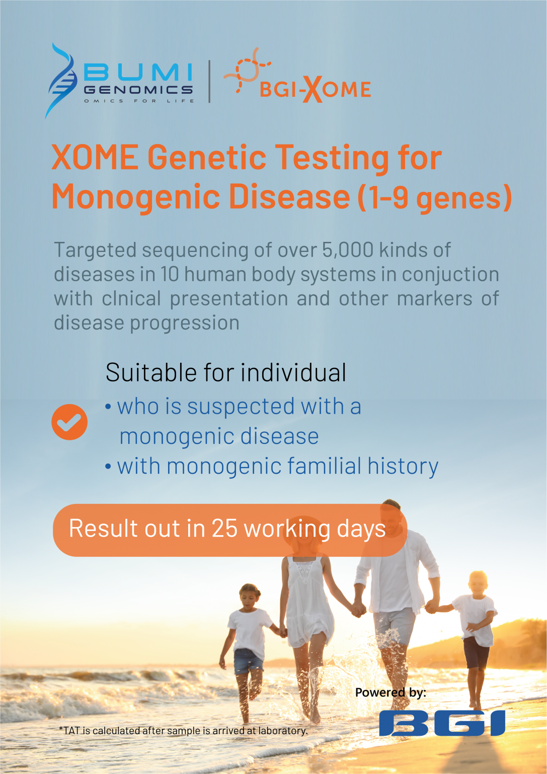 XOME GENETIC TESTING FOR MONOGENIC DISEASE (1-9 GENES) – Bumi Genomics
