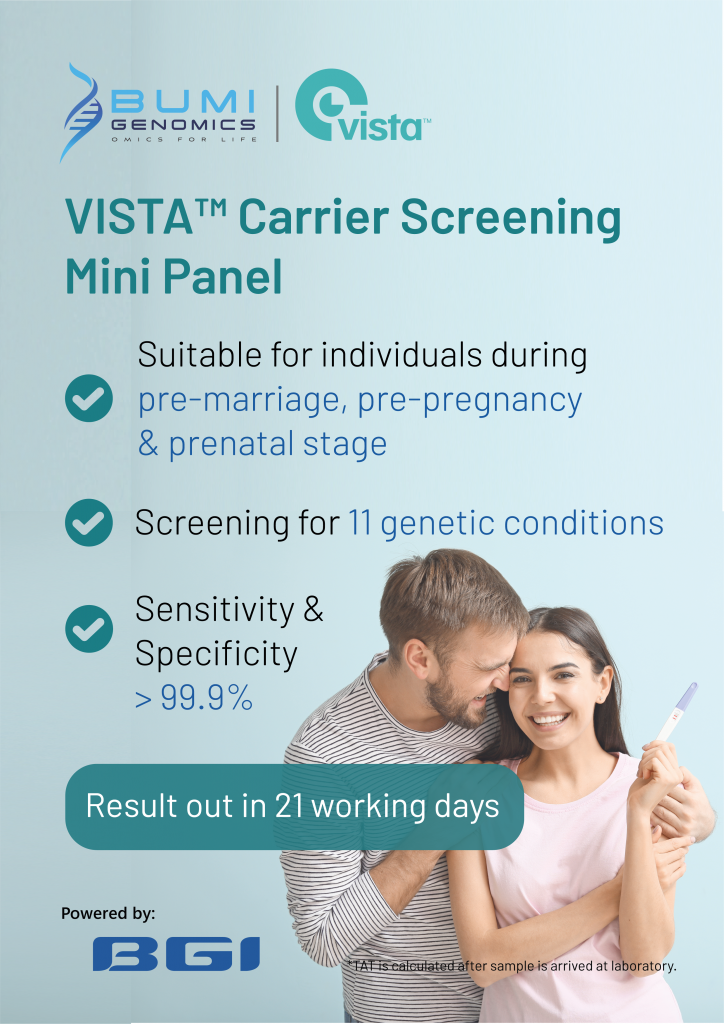 VISTA™ CARRIER SCREENING MINI PANEL – Bumi Genomics